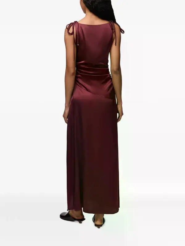 GANNI Satin Midi Dress