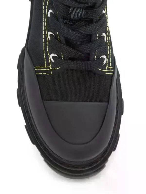 GANNI Trail Boots Tall In Canvas