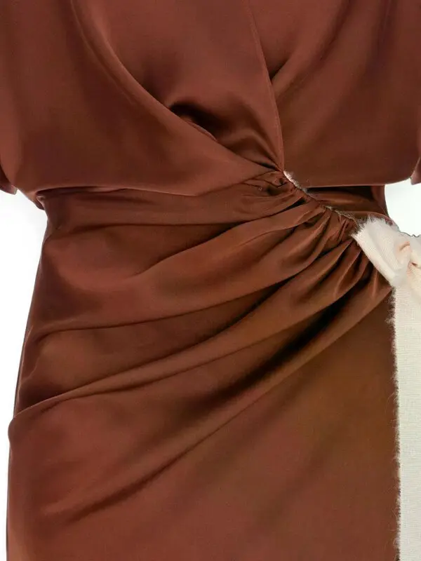 V:PM ATELIER Samantha Draped Knot Maxi Dress