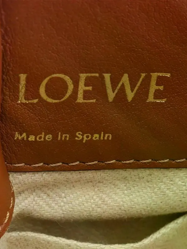 Loewe 2010-2026 Mini Leather And Canvas Hammock Bag Satchel