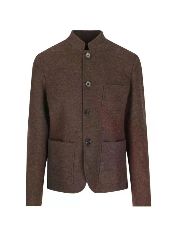 Loro Piana Spagna High-neck Button-up Jacket