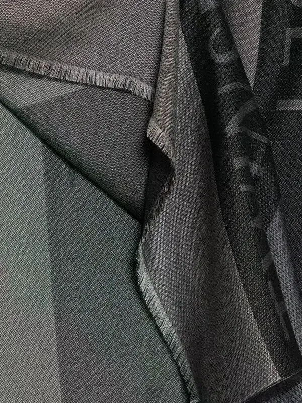 TWINSET Logo-print Frayed Scarf