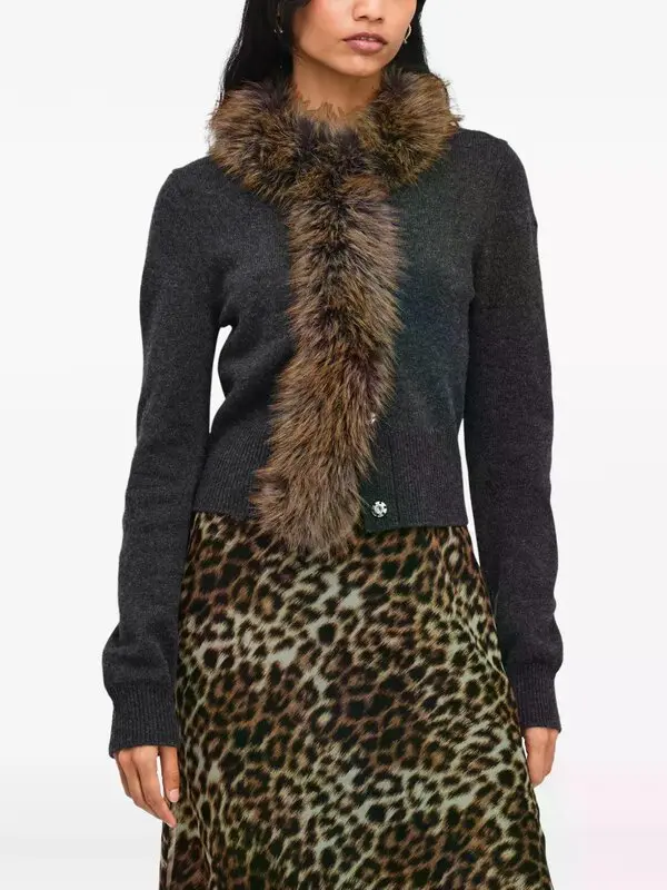 Marc Jacobs Faux-fur Lined Cardigan