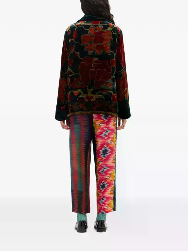 PIERRE-LOUIS MASCIA Kanpur Geometric-print Buttoned Blazer