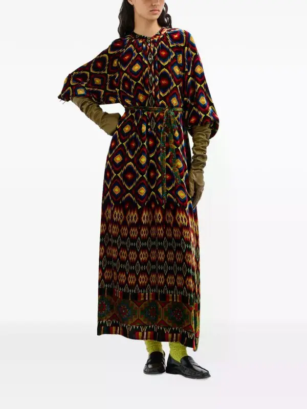 PIERRE-LOUIS MASCIA Kanada Geometric-print Maxi Dress