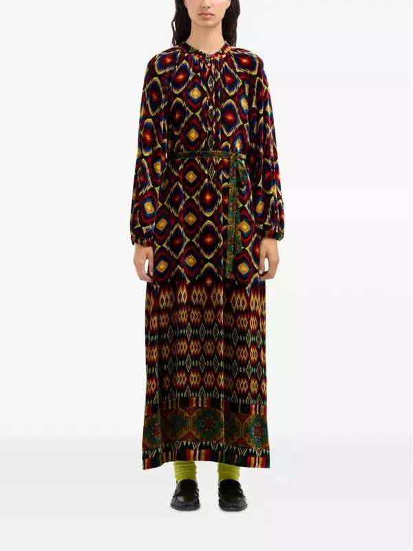 PIERRE-LOUIS MASCIA Kanada Geometric-print Maxi Dress