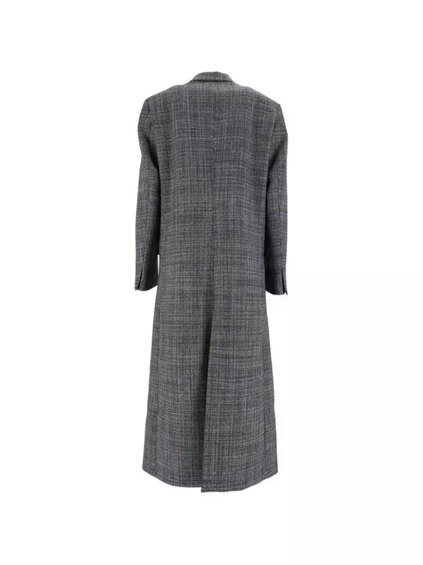 Fabiana Filippi Double-breasted Mouliné-effect Coat