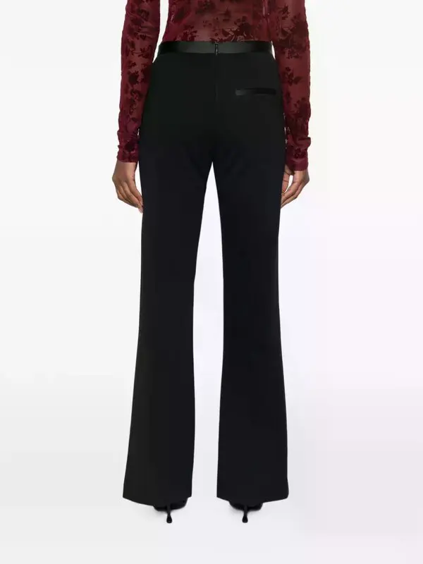 Imperial Satin-trim Flared Trousers