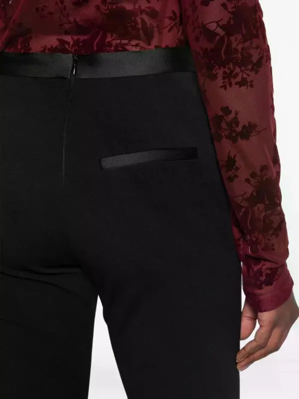 Imperial Satin-trim Flared Trousers