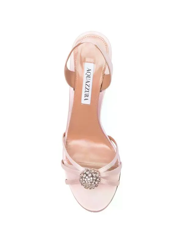 AQUAZZURA Crystal Bubble Sandals - Pink