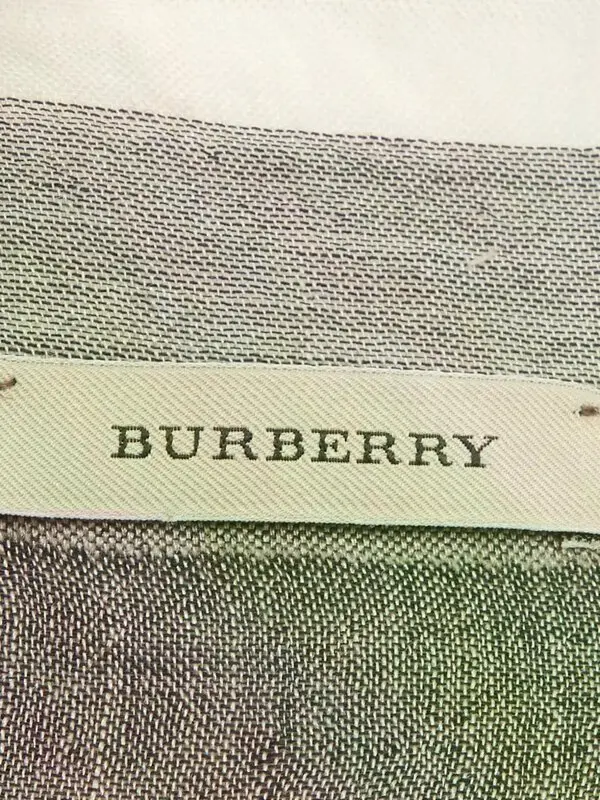 Burberry Monochrome Checked Scarf