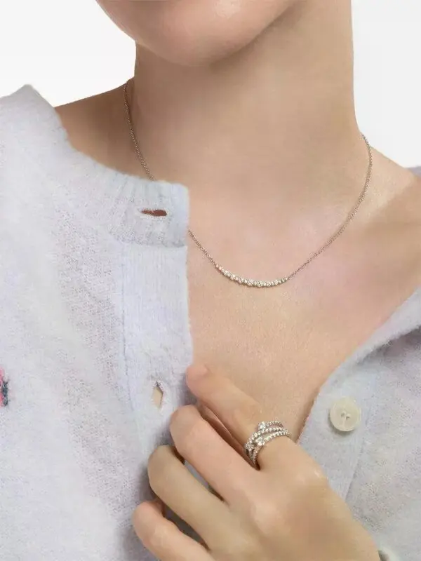 Kwiat Lyric Curved Bar Diamond Necklace