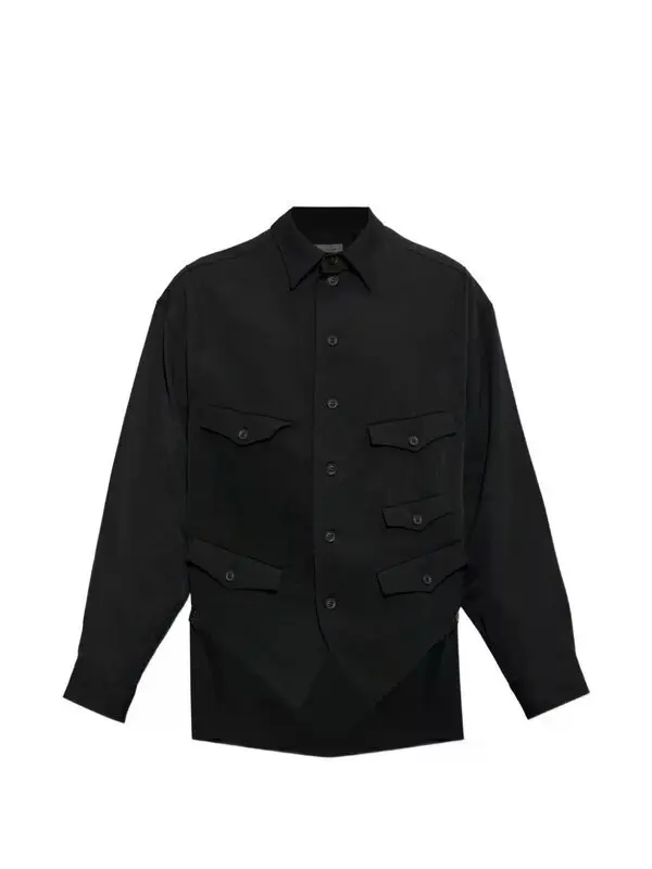 Yohji Yamamoto Asymmetric Wool Shirt