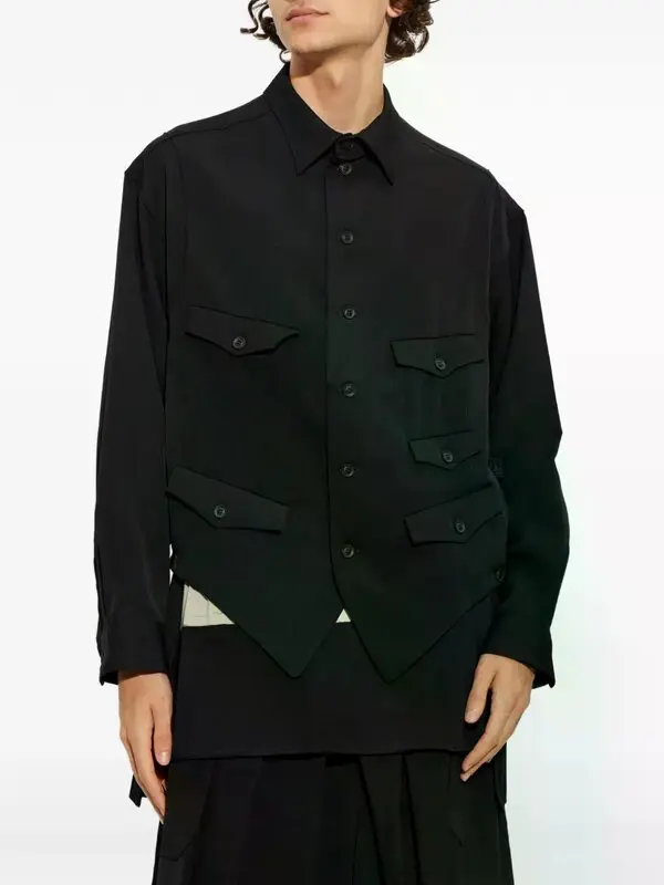 Yohji Yamamoto Asymmetric Wool Shirt
