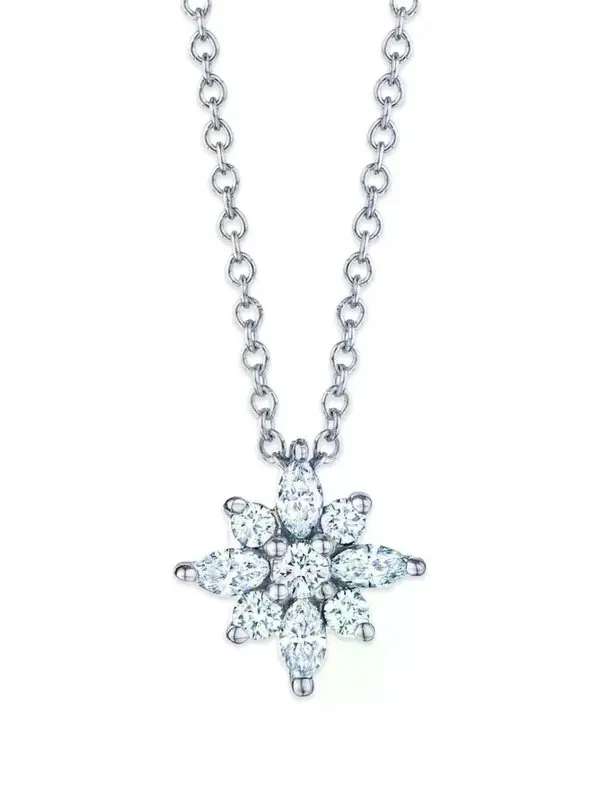 Kwiat Star-motif Diamond Necklace - Silver