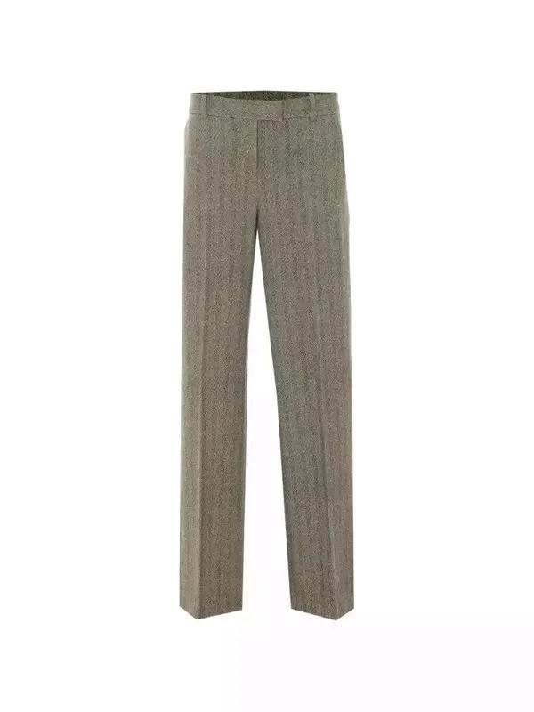 CIRCOLO 1901 Herringbone Pattern Tailored Trousers
