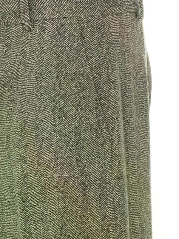 CIRCOLO 1901 Herringbone Pattern Tailored Trousers