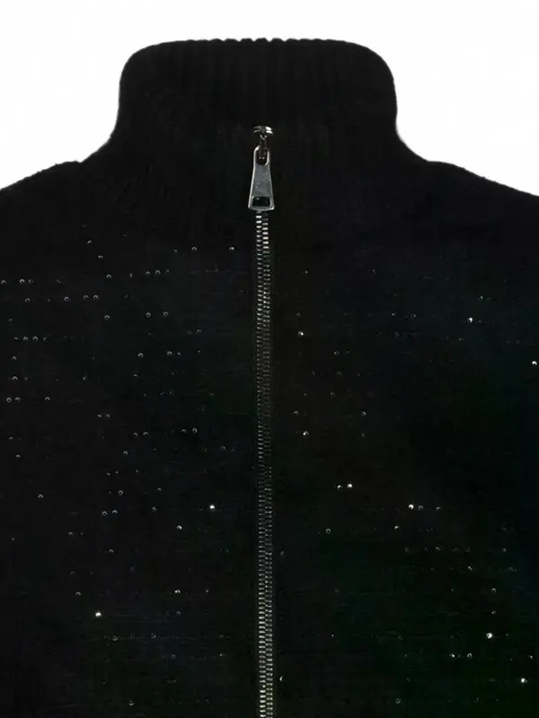 Fabiana Filippi Sequin-embellished Ribbed-knit Jacket