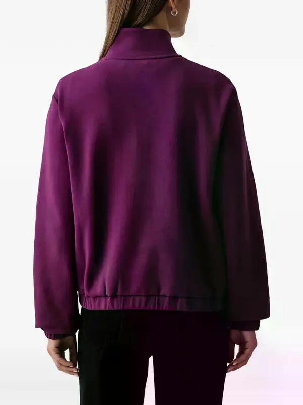 TRUSSARDI Logo-print Quarter-zip Sweatshirt