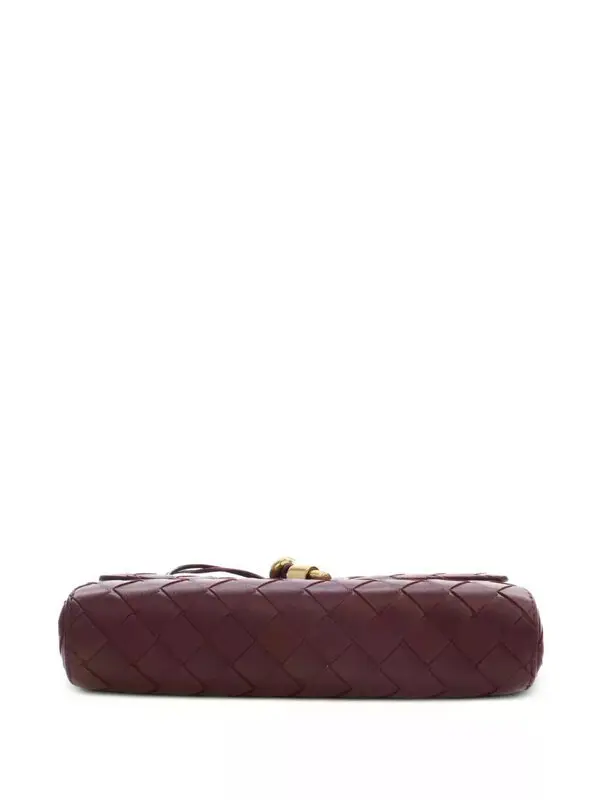 Bottega Veneta Mini Nappa Intrecciato Andiamo Cross Body Bag - Red