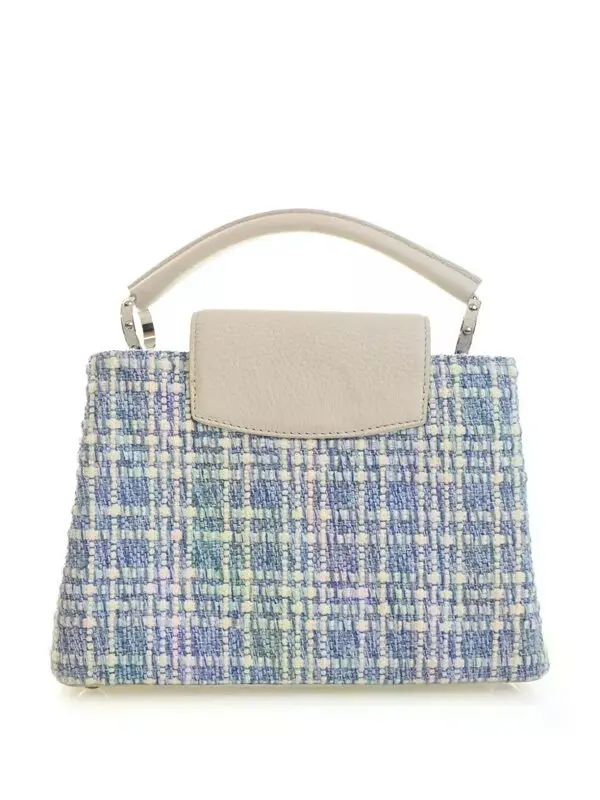 LOUIS VUITTON 2015 Tweed Capucines Bb Satchel