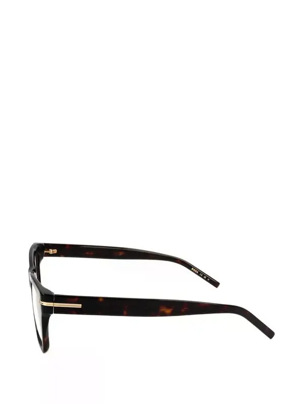 BOSS Tortoiseshell-effect Rectangle-frame Glasses