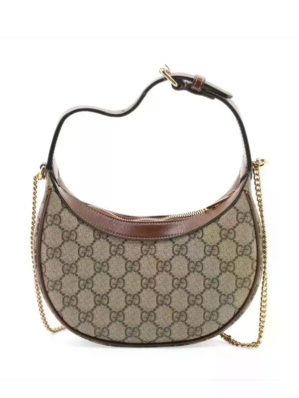 Gucci Gg Supreme Half Moon Satchel