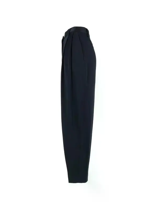 Fabiana Filippi Pleated Satin-finish Trousers
