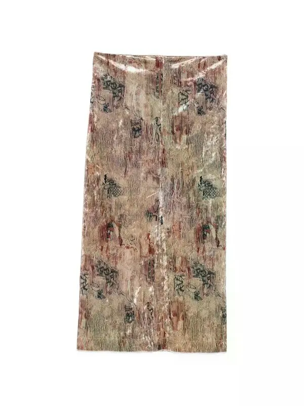 PIERRE-LOUIS MASCIA Filo Di Moss Midi Skirt