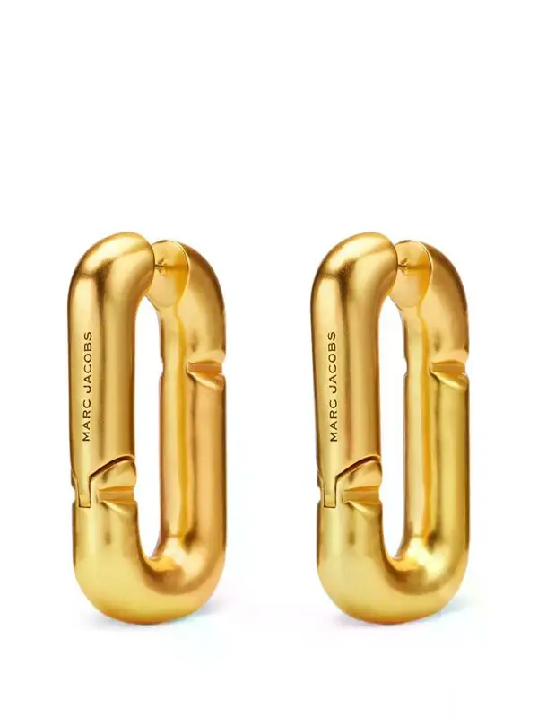 Marc Jacobs Pop J Marc Hoop Earrings - Gold