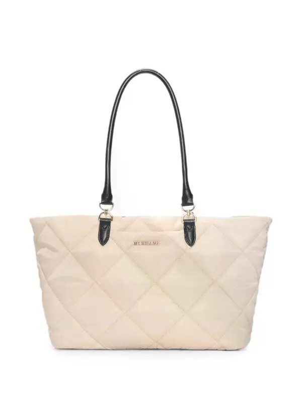 Mz Wallace Medium Madison Quilted Tote Bag - Neutrals