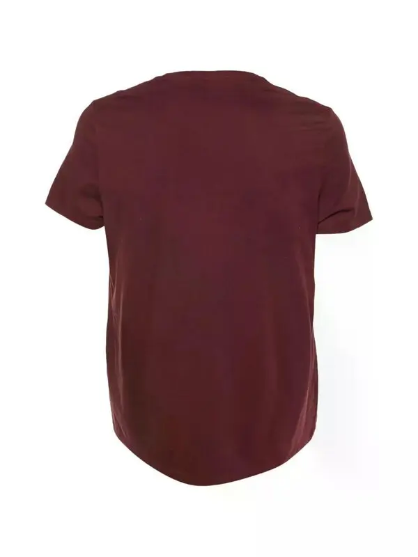 Burberry Embroidered-logo Crew-neck T-shirt