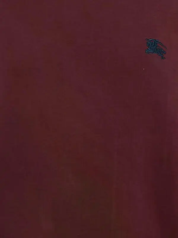 Burberry Embroidered-logo Crew-neck T-shirt