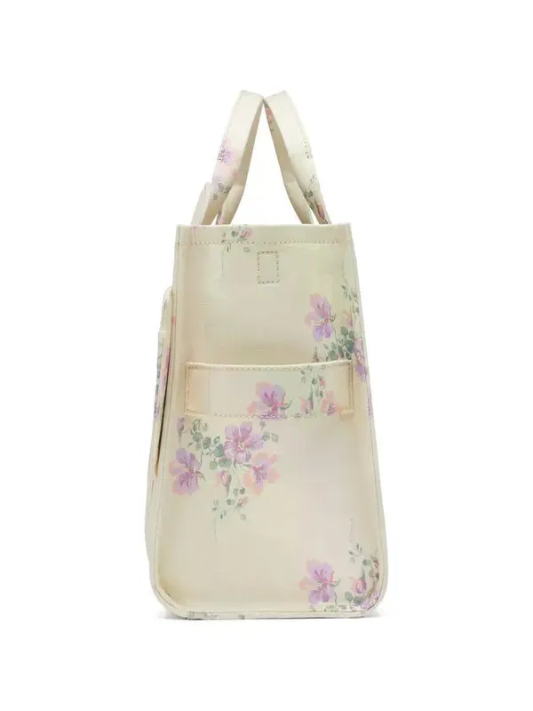 Marc Jacobs Floral Canvas Tote Bag With Bow