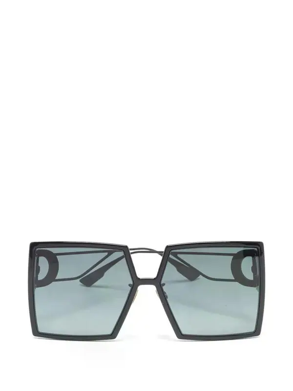 Dior 30 Montaigne Oversized Square Sunglasses - Black