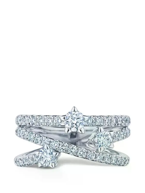 Kwiat Starry Night Crossover Diamond Ring - Silver
