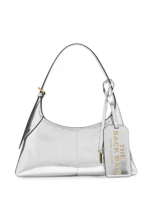 Marc Jacobs Metallic Crinkle Leather Small Belted Sack Bag