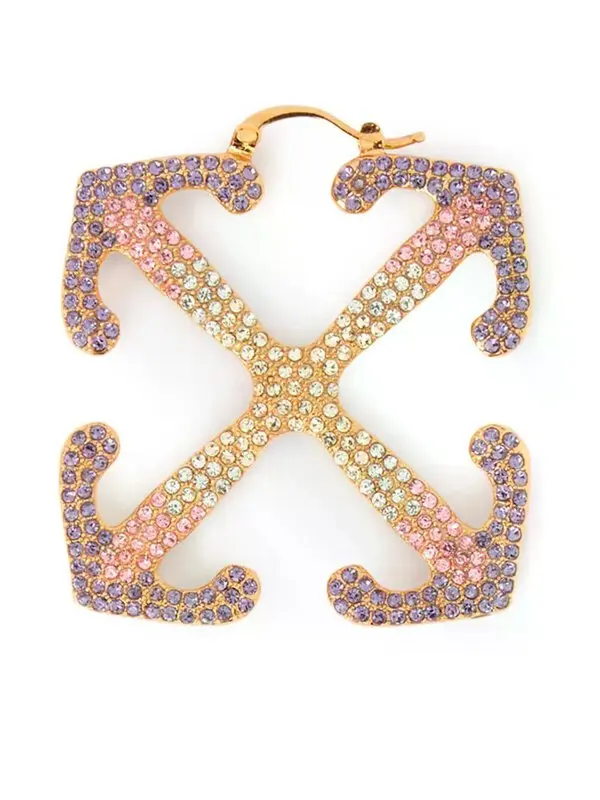 Off-White Degradé Arrow Earrings