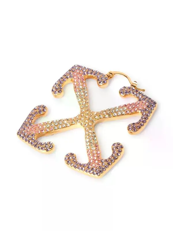 Off-White Degradé Arrow Earrings