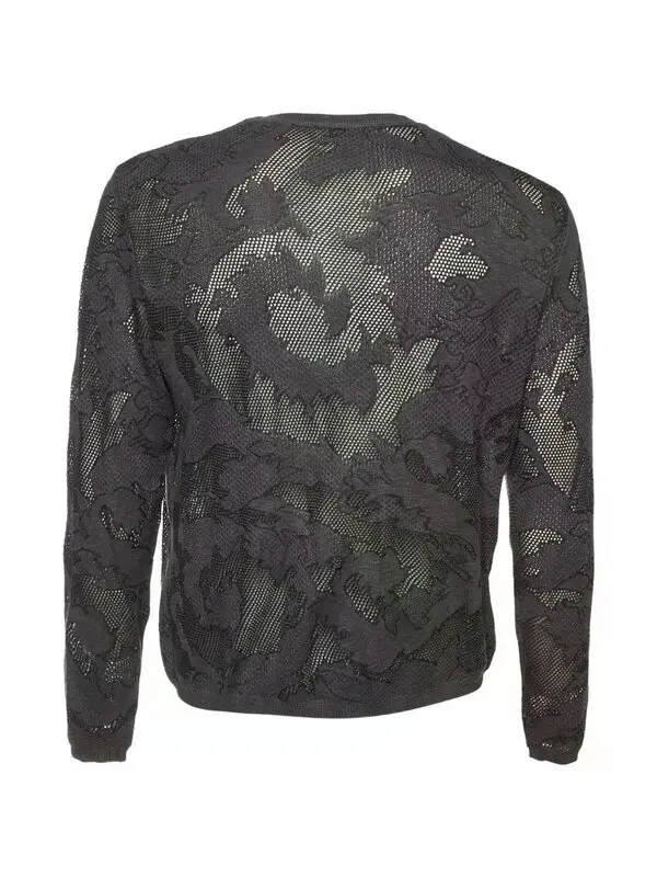 Versace Floral Mesh Pullover