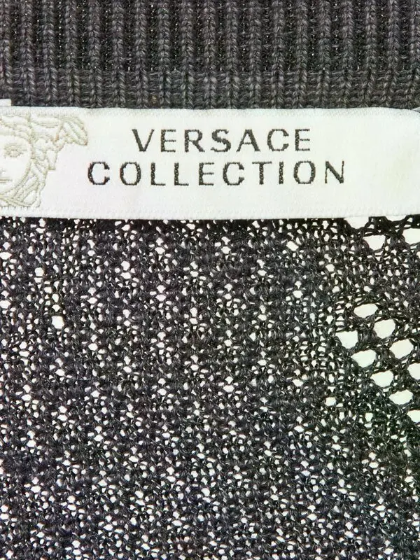 Versace Floral Mesh Pullover
