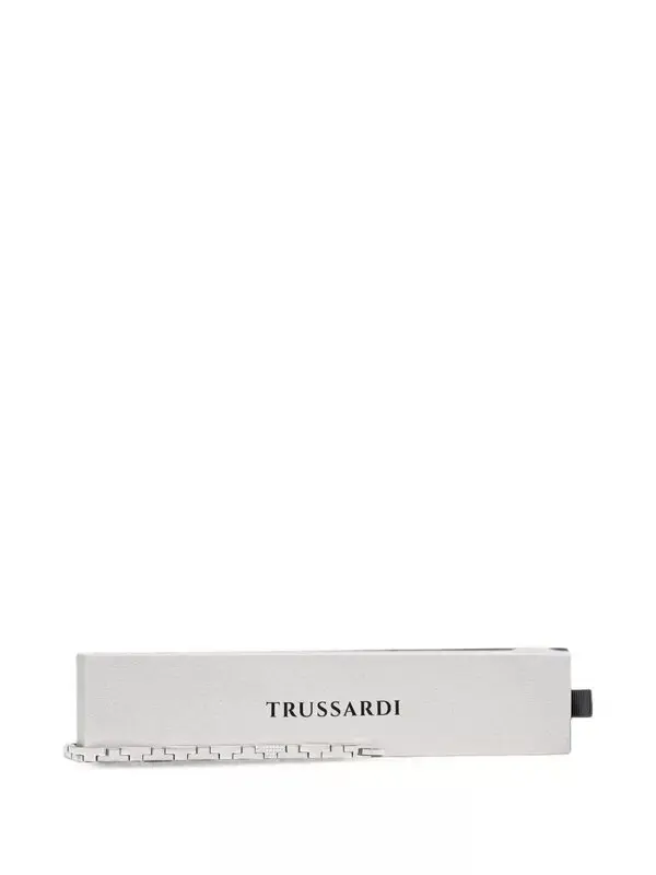 TRUSSARDI Crystal-embellished Chain-link Bracelet - Silver
