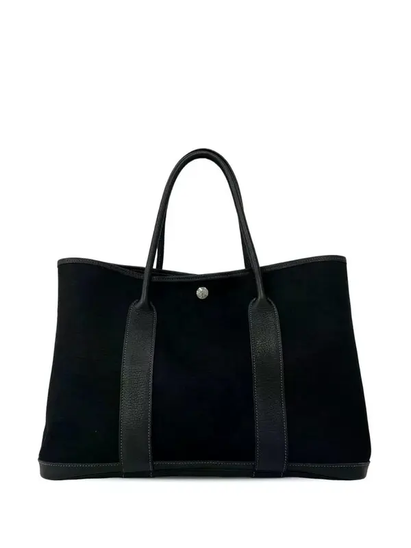 Hermès Garden Party Pm Tower Ash Buffl 44610 Tote Bag - Black