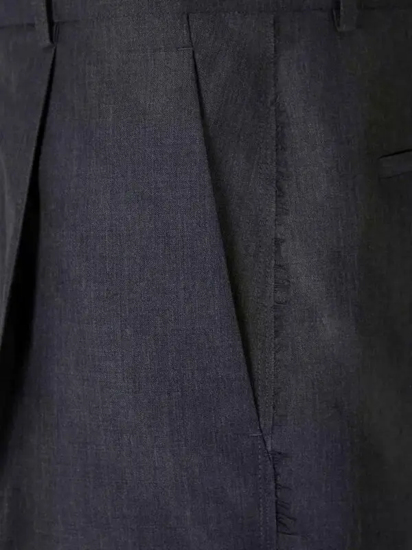 JIL SANDER Frayed-edge Tailored Trousers