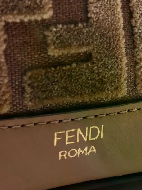 Fendi Mini Zucca Canvas Mon Tresor Bucket Bag Satchel - Brown