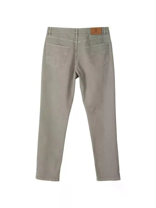 Brunello Cucinelli Logo-patch Straight-leg Jeans