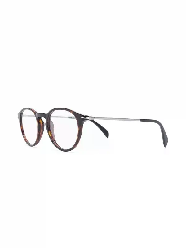 DB EYEWEAR BY DAVID BECKHAM Tortoiseshell Round-frame Glasses