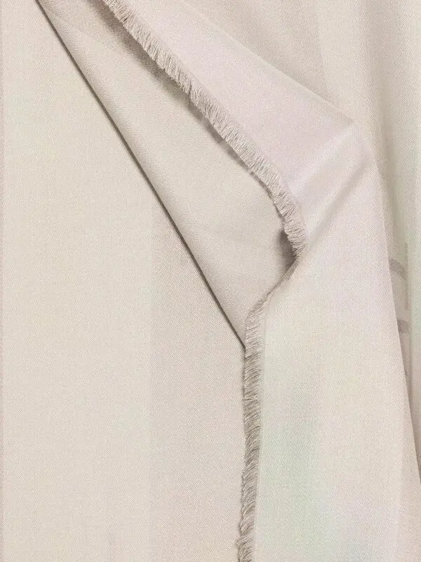 TWINSET Logo-print Frayed Scarf