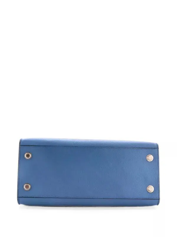 LOUIS VUITTON City Steamer Handbag Leather Mm Tote Bag - Blue