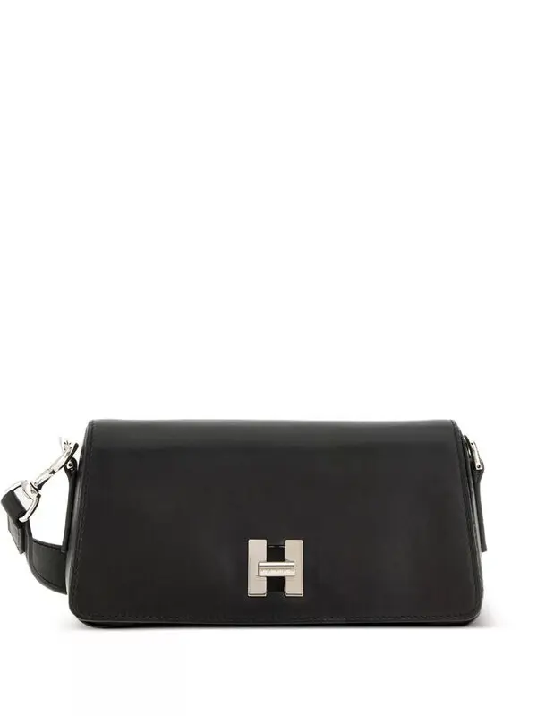 Hogan Leather H-turn Bag - Black